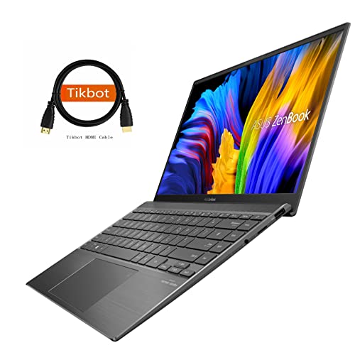 ASUS Ultra-Slim Zenbook 14.0" FHD IPS Laptop | AMD Ryzen 5 5500U | NVIDIA GeForce MX450 | Wi-Fi 6 | Harman Kardon Audio | HD Webcam | Backlit KB | USB-C | Windows 11 (8GB RAM | 256GB PCIe SSD)