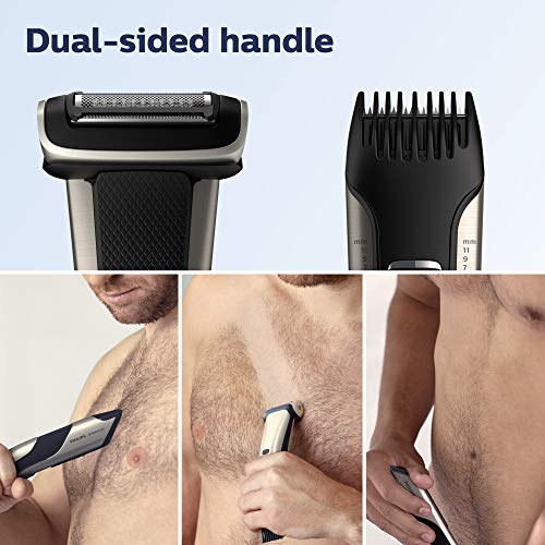 Philips Norelco Bodygroom Series 7000 Showerproof Body Trimmer & Shaver with Case and Replacement Head, BG7040/42