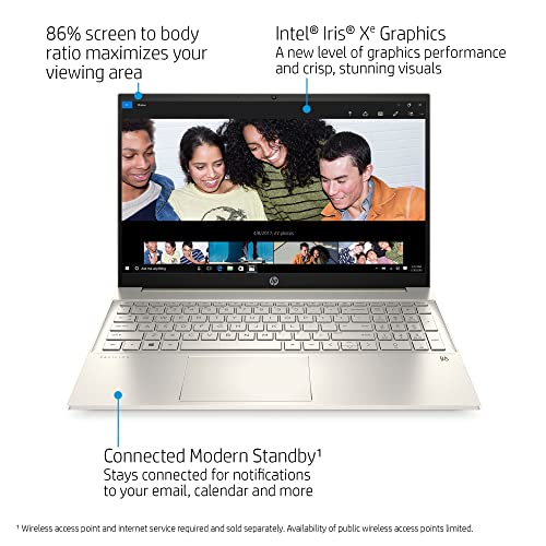 2022 HP Pavilion 15.6" FHD Touchscreen Laptop 11th Gen 4-Core Intel i7-1165G7 32GB DDR4 1TB NVMe SSD Iris Xe Graphics HDMI Webcam WiFi-6 Bluetooth Backlit Keyboard Windows 10 Pro w/ 32GB USB