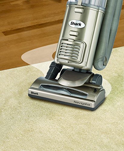 Shark Navigator Deluxe Upright Corded Bagless Vacuum for Carpet and Hard Floor with Anti-Allergy Seal (NV42), Champagne