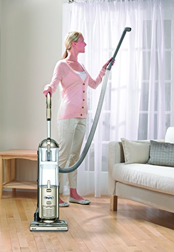 Shark Navigator Deluxe Upright Corded Bagless Vacuum for Carpet and Hard Floor with Anti-Allergy Seal (NV42), Champagne