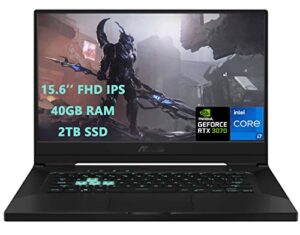 gaming laptop by asus tuf for laptop gamer, 2022 upgraded version, 15.6″ fhd 240hz, intel 12th core i7-11370h, 40gb ram, 2tb ssd, nvidia geforce rtx 3070, backlit keyboard, windows 11, lioneye mp