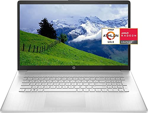 2022 Newest HP 17.3 HD+ Laptop for Strudents and Business, AMD Athlon Gold 3150U(Up to 3.3GHz), 16GB RAM, 1TB NVMe SSD, Webcam, WiFi 5, HDMI, Type-A&C, Win 10 Home, Ghost Manta Accessories