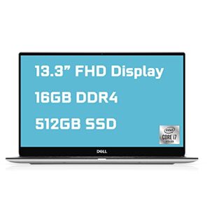 dell xps 13 7390 premium business laptop i 13.3” fhd display i 10th gen intel 4-core i7-10510u i 16gb ddr4 512gb ssd i backlit fingerprint thunderbolt usb-c win10