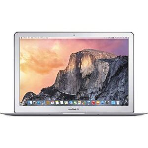 apple macbook air mf068ll/a intel core i7-4650u x2 1.7ghz 8gb 128gb, silver (renewed)