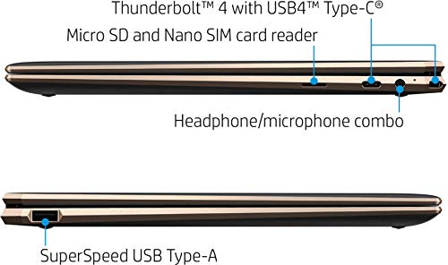 HP 2022 Spectre 2-in-1 Laptop 13.5" 3K2K OLED Touchscreen EVO 11th Intel Core i7-1195G7 Iris Xe Graphics 16GB DDR4 1TB SSD Wi-Fi 6 Thunderbolt 4 Backlit KB w/ FP and Pen Windows 11 Pro w/RATZK 32GB