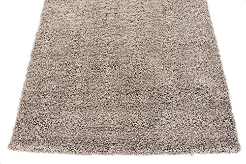 Unique Loom Solid Shag Collection Area Rug (5' 1" x 8', Cloud Gray)