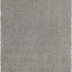 Unique Loom Solid Shag Collection Area Rug (5' 1" x 8', Cloud Gray)