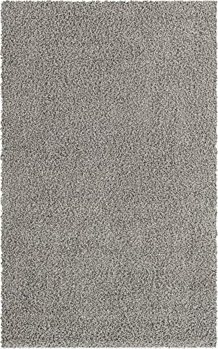 Unique Loom Solid Shag Collection Area Rug (5' 1" x 8', Cloud Gray)