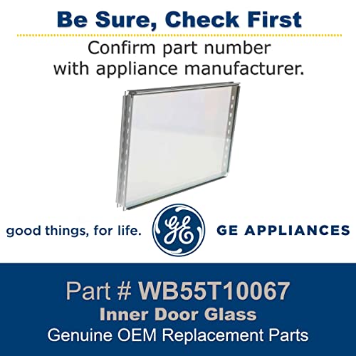 GE WB55T10067 Genuine OEM Door Middle Glass for GE Range/Stove/Ovens