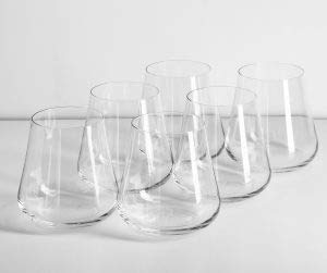 gabriel-glas – set of 6 – new stemless austrian crystal wine glass – drinkart edition