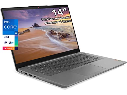 Lenovo IdeaPad 3 14" Laptop | Intel i7-1165G7 | Iris Xe Graphics | IPS | USB TypeC | Wi-fi 6 | Fingerprint Reader | Webcam & Camera Shutter | Large Battery | W/Mousepad (20GB RAM | 1TB PCIe SSD)