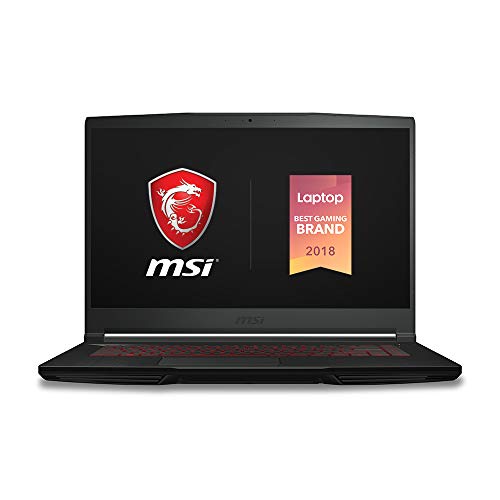 MSI GF63 Thin 8SC-030 15.6" Gaming Laptop, Thin Bezel, Intel Core i5-8300H, NVIDIA GeForce GTX1650, 8GB, 256GB NVMe NVMe SSD