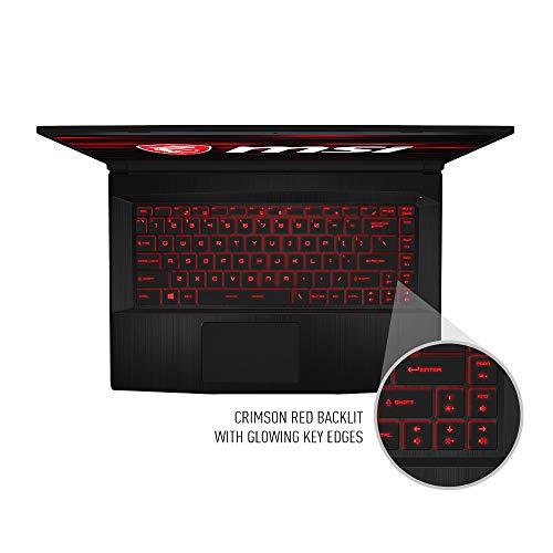 MSI GF63 Thin 8SC-030 15.6" Gaming Laptop, Thin Bezel, Intel Core i5-8300H, NVIDIA GeForce GTX1650, 8GB, 256GB NVMe NVMe SSD