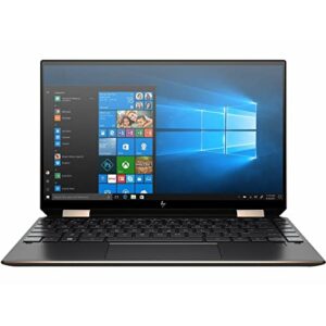 hp spectre x360 13.3-inch 4k uhd touchscreen 512gb ssd + 32gb optane 4.2ghz 11th gen i5 (8gb ram, i5-1135g7, windows 10 home, intel iris xe graphics) nightfall black, 13-aw2003dx (renewed)