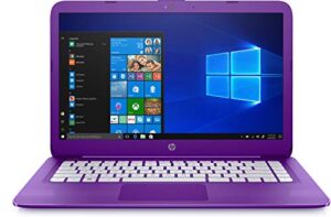 hp stream 14-cb013wm, 14″ hd display, intel n3060, 4gb ram, 32gb ssd, windows 10 home s mode, purple