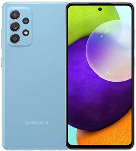 samsung galaxy a52 (sm-a525f/ds) dual sim, 128gb/ 6gb ram, 6.5” factory unlocked gsm, international version – no warranty – awesome blue