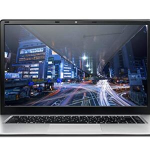 BROAGE 15.6" FHD Lightweight Laptop Computer, Intel Celeron N4020 up to 2.8GHz, 4GB RAM, 64GB eMMC, WiFi, Bluetooth, USB 3.0, HDMI, Webcam, Microphone, Silver, Windows 10 Home, Online Class Ready