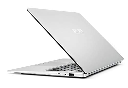 BROAGE 15.6" FHD Lightweight Laptop Computer, Intel Celeron N4020 up to 2.8GHz, 4GB RAM, 64GB eMMC, WiFi, Bluetooth, USB 3.0, HDMI, Webcam, Microphone, Silver, Windows 10 Home, Online Class Ready