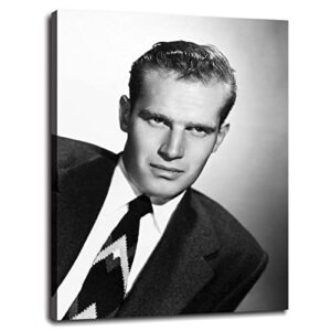 charlton heston canvas prints poster wall art for home office decorations with framed 10″x8″