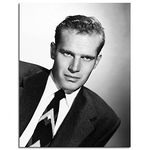 CHARLTON HESTON Canvas Prints Poster Wall Art For Home Office Decorations With Framed 10"x8"