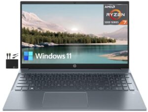 2022 newest hp pavilion 15.6″ ips fhd 1080p laptop, 8-core amd ryzen 7-5700u (up to 4.3ghz, beat i7-1180g7), 32gb ram, 1tb nvme ssd, webcam, wifi 6, 9+ hours battery, audio b&o, win11