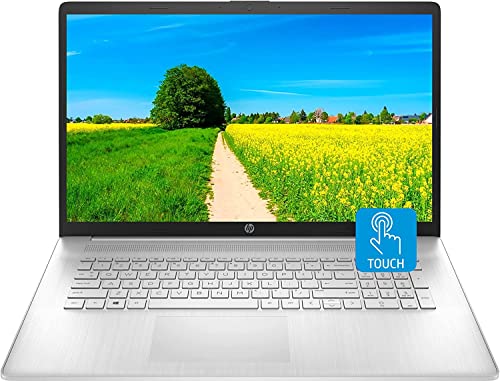 HP 2022 Newest 17z Laptop, 17.3'' HD+ Touchscreen, AMD Ryzen 3 5300U Processor, 8GB DDR4 RAM, 512GB PCIe NVMe SSD, HDMI, USB Type-C, Wi-Fi 5, Bluetooth, Windows 11 Home, Silver