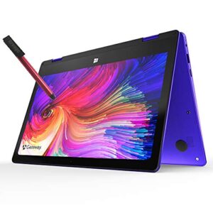 gateway 11.6″ 2-in-1 touchscreen laptop computer, purple, intel celeron n4020 up to 2.8ghz, 4gb ddr4 ram, 64gb emmc, webcam, hdmi, windows 10 s, office 365 personal 1-year, 64gb flash stylus