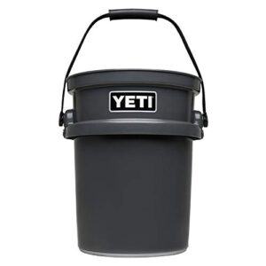 yeti loadout 5-gallon bucket, impact resistant fishing/utility bucket, charcoal