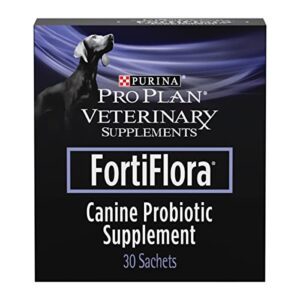 purina pro plan veterinary supplements fortiflora dog probiotic supplement, canine nutritional supplement – (6) 30 ct. boxes