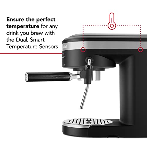 KitchenAid Semi-Automatic Espresso Machine KES6403, Black Matte