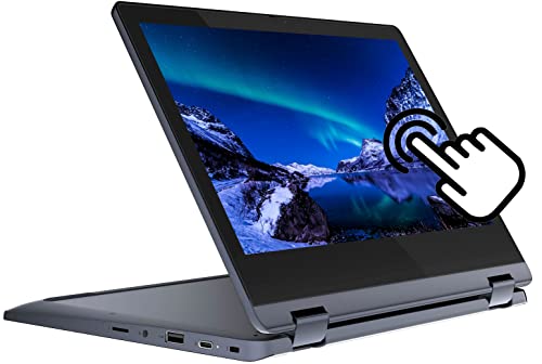 Lenovo Flex 3 11.6" 2 in 1 HD Touchscreen Chromebook, Mediatek MT8183(8 Cores, Up to 2GHz), 4GB DDR4 RAM, 64GB eMMC, Webcam, WiFi 5, Bluetooth 5.0, USB-A&C, All Day Battery Life, Chrome OS