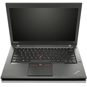 Lenovo ThinkPad T450 14in Laptop, Core i7-5600U 2.6GHz, 8GB Ram, 256GB SSD, Windows 10 Pro 64bit, Webcam (Renewed)