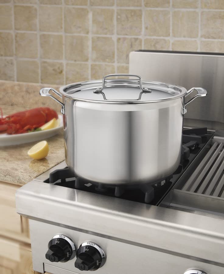 Cuisinart MCP66-28N MultiClad Pro Stainless 12-Quart Skillet, Stockpot w/Cover