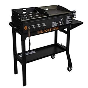 blackstone 1819 griddle and charcoal combo, black