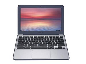 asus 11.6″ c202sa series 16gb chromebook (dark blue/silver) c202sa-ys02 (renewed)