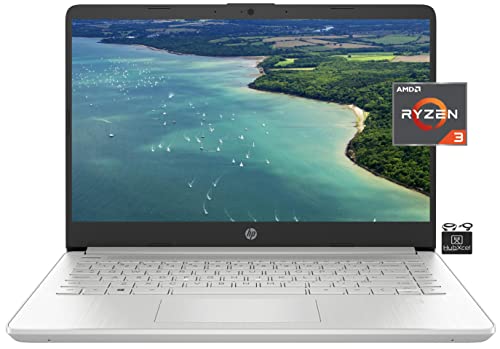 2022 HP Pavilion 14''HD Laptop Computer, Dual-Core AMD Ryzen 3 3250U (Upto 3.5GHz, Beat i5-7200U), 8GB RAM, 128GB SSD, USB-A&C, Long Battery Life,Win 11 S+HubxcelAccessory, Natural Silver