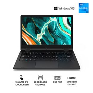 Core Innovations CLT1164 11.6" Touchscreen Convertible 2 in 1 Notebook - HD - 1366 x 768 - Intel Celeron N3350-64 GB Flash Memory, 0.70"x10.9"x7.5"