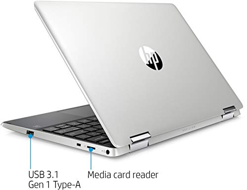 Latest 2020 HP Pavilion X360 11 2 in 1 Laptop 11.6" HD IPS Touchscreen Intel Quad-Core Pentium Silver N5000 4GB DDR4 128GB SSD + 128GB SD Card HP Audio Boost HDMI + Pen