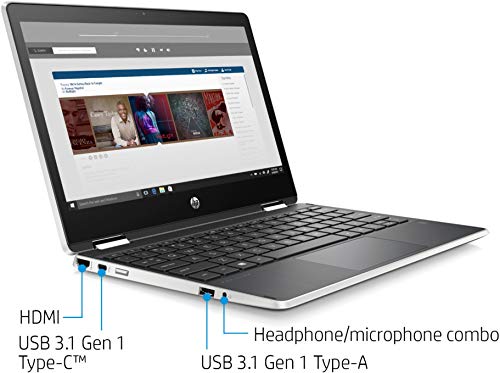 Latest 2020 HP Pavilion X360 11 2 in 1 Laptop 11.6" HD IPS Touchscreen Intel Quad-Core Pentium Silver N5000 4GB DDR4 128GB SSD + 128GB SD Card HP Audio Boost HDMI + Pen