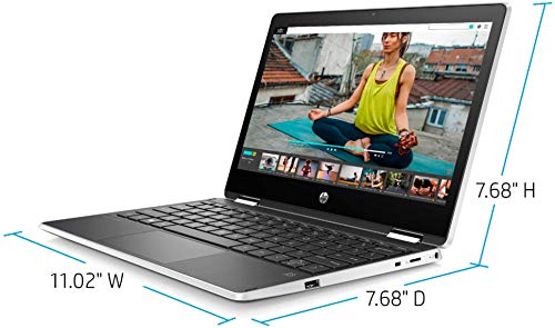 Latest 2020 HP Pavilion X360 11 2 in 1 Laptop 11.6" HD IPS Touchscreen Intel Quad-Core Pentium Silver N5000 4GB DDR4 128GB SSD + 128GB SD Card HP Audio Boost HDMI + Pen