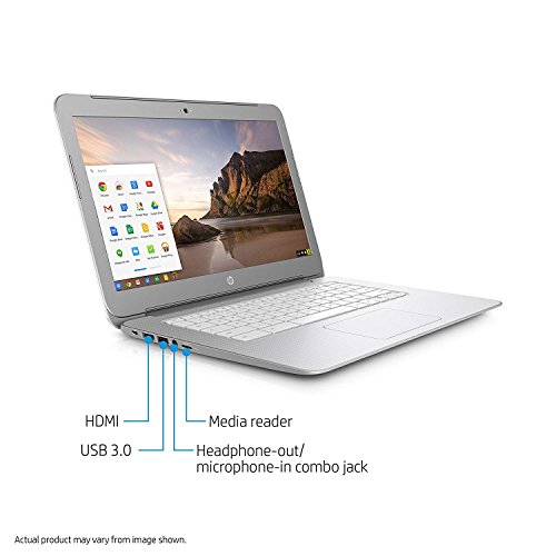 HP 14-ak040wm 14" Chromebook, Chrome, Full HD IPS Display, Intel Celeron N2940 Processor, 4GB RAM, 16GB eMMC Drive