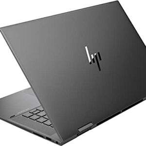 HP Envy x360 15.6" FHD IPS Touchscreen Laptop (AMD Ryzen 5 5500U 6-Core, 8GB RAM, 1TB PCIe SSD, AMD Radeon, Backlit KYB, Fingerprint, WiFi 6, Bluetooth 5.2, HD Webcam, Win 11 Home) with Hub