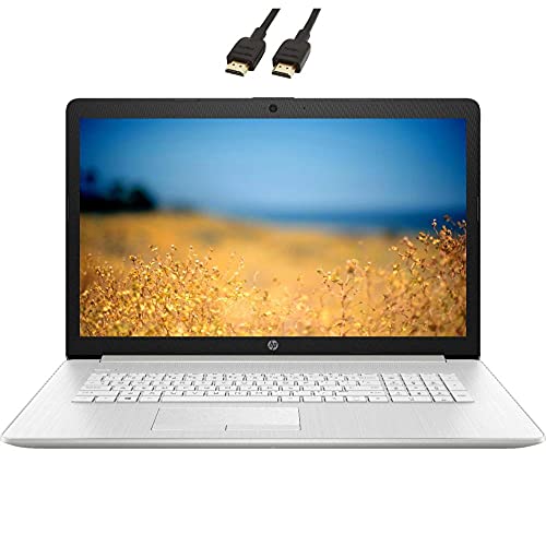 2021 HP Newest Premium Laptop Computer, 17.3'' Full HD 1080P IPS Screen, 11th Gen Intel Core i5-1135G7(Beat i7-1065G7), 16GB RAM, 1TB SSD, HDMI, Wi-Fi, Webcam, Windows 11 | LIONEYE HDMI Cable, Silver