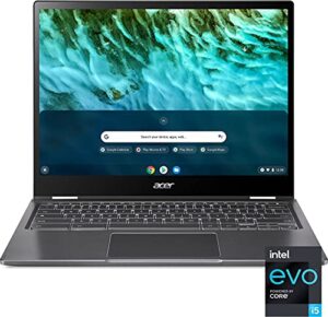 acer – chromebook spin 713 laptop – 13.5″ 2k – gorilla glass– intel evo core i5 – 8gb ram – 256gb ssd – thunderbolt 4