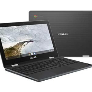 ASUS Chromebook Flip C214MA-YS02T 11.6” Ruggedized and Water Resistant Chromebook, 360 Touchscreen 2 in 1, Intel N4000, 4GB DDR4 RAM, 32GB Storage, Mil STD design, Chrome OS, Stylus