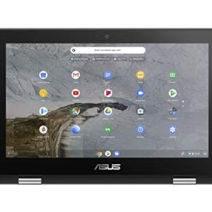 ASUS Chromebook Flip C214MA-YS02T 11.6” Ruggedized and Water Resistant Chromebook, 360 Touchscreen 2 in 1, Intel N4000, 4GB DDR4 RAM, 32GB Storage, Mil STD design, Chrome OS, Stylus