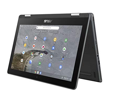 ASUS Chromebook Flip C214MA-YS02T 11.6” Ruggedized and Water Resistant Chromebook, 360 Touchscreen 2 in 1, Intel N4000, 4GB DDR4 RAM, 32GB Storage, Mil STD design, Chrome OS, Stylus