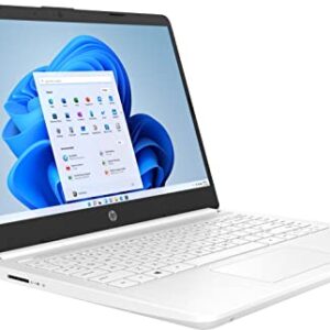 2022 Newest HP Stream 14" HD Laptop, Intel Celeron N4020(up to 2.8GHz), 16GB RAM, 320GB Space(64GB eMMC+256GB Card), 1-Year Office 365, WiFi, HDMI, USB-C, Webcam, Bluetooth, Windows 11S, White+JVQ MP