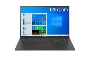 2022 lg gram ultralight laptop – full day battery – 17″ wqxga ips – intel i7-1165g7 – 16gb lpddr4 – 512gb nvme ssd – iris xe graphics – backlit keyboard – wifi6 – windows 10 pro w/32gb usb